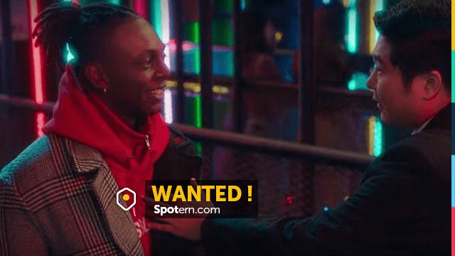 The long jacket two-tone worn by Kim Tony (Chris Lyon) in the series ...