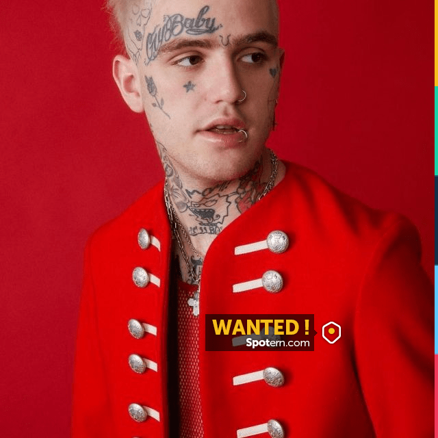 Red Jacket worn by Lil Peep on the Instagram account @lilpeepstagram ...