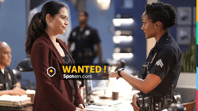 Red Blazer worn by Angela Lopez (Alyssa Diaz) as seen in The Rookie TV ...