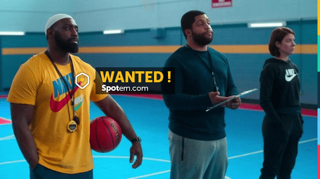 Nike swoosh logo t-shirt in yellow worn by Naim Rahaim (Sean Baker) as ...