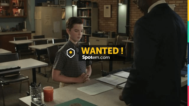 Plaid shirt worn by Sheldon Cooper (Iain Armitage) as seen in Young ...