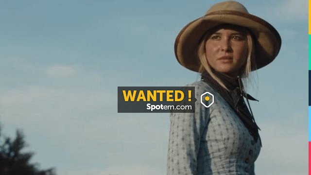 Printed Button Down Dress worn by Elsa (Isabel May) as seen in 1883 TV ...