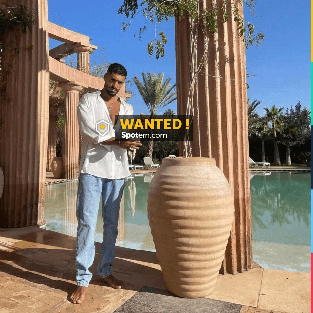 The white silk shirt worn by Sneazzy on the account Instagram of ...
