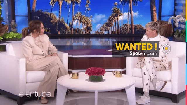 Butterfly printed White suit worn by Ellen DeGeneres as seen in The ...