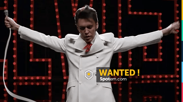 White Long Jacket worn by Elvis Presley (Austin Butler) as seen in ...