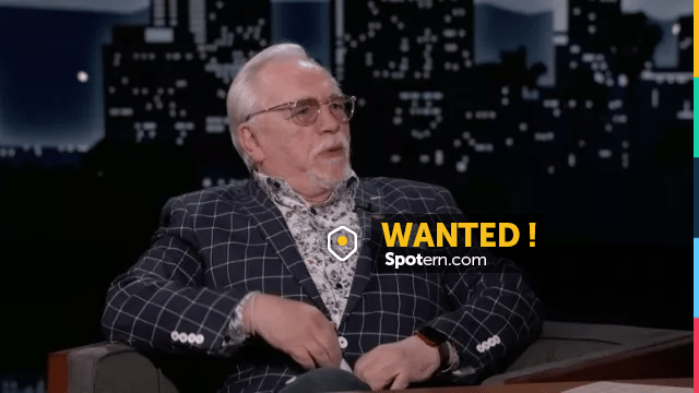 White Floral printed Shirt worn by Brian Cox as seen in Jimmy Kimmel ...