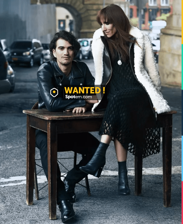Black Biker Leather Jacket worn by Adam Neumann in Instagram picture ...