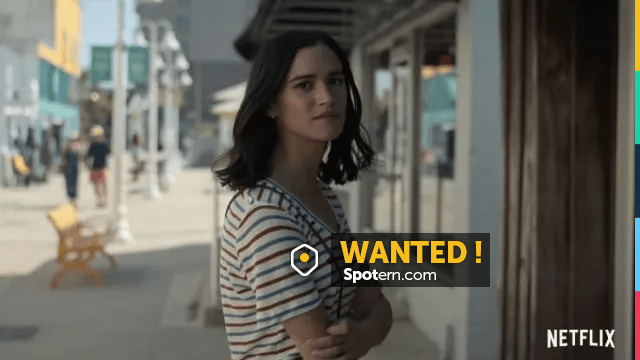 Striped T-shirt worn by Auden (Emma Pasarow) as seen in Along for the ...