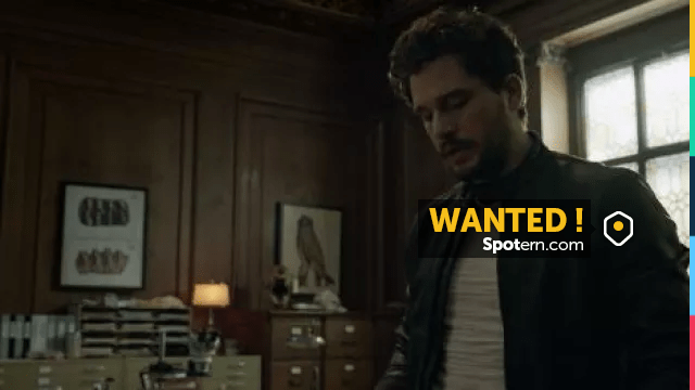 Leather jacket worn by Dane Whitman (Kit Harington) as seen in the end ...