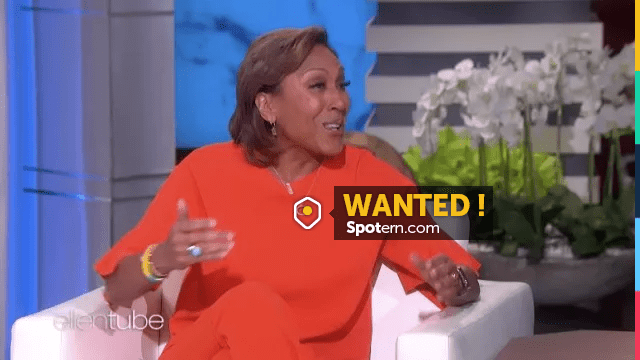 Circle Pendant Necklace worn by Robin Roberts as seen in The Ellen ...