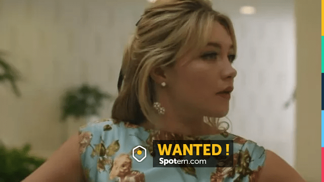 Light Blue Floral Dress worn by Alice (Florence Pugh) as seen in Don't ...
