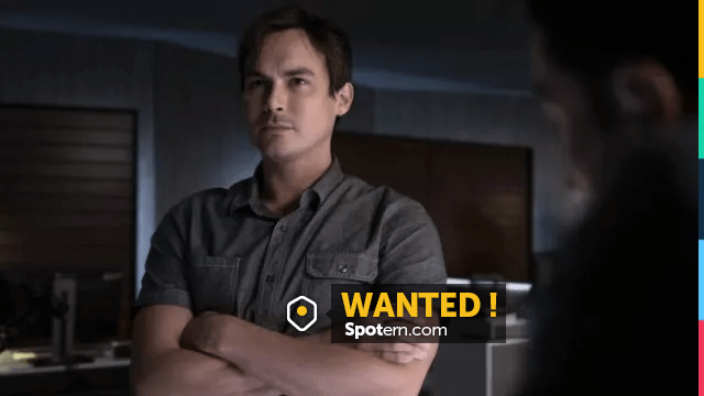 Grey short sleeve shirt worn by Kyle Valenti (Michael Trevino) as seen ...