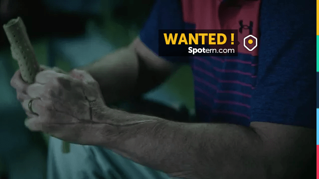 Striped Blue Pink Under Armour Polo Shirt worn by Stanley Sugerman ...