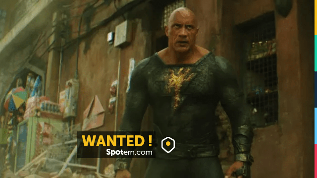 Superhero costume cosplay worn by Black Adam (Dwayne Johnson) as seen ...
