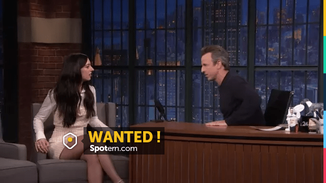 Ribbed Dress worn by Cazzie David as seen in Late Night with Seth ...