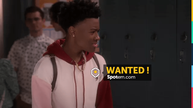 White and Red Puma Hoodie worn by Kelvin (Diamond Lyons) as seen in The ...