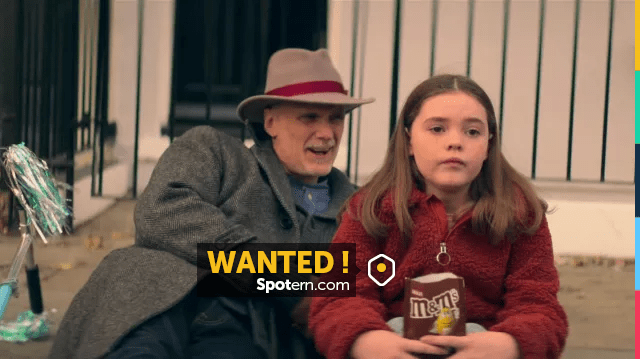 Fur Zip jacket in red worn by Princess (Eden Togwell) as seen in Trying ...
