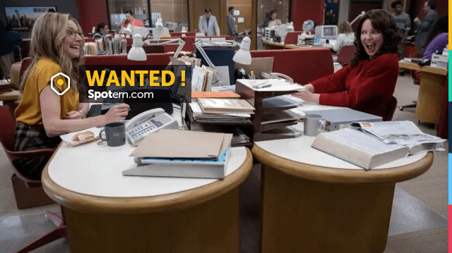 Mustard yellow blouse top worn by Kate Mularkey (Sarah Chalke) as seen ...