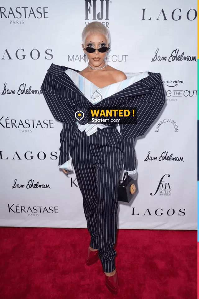 Striped Suit worn by Doja Cat for The Daily Front Row Awards in New ...