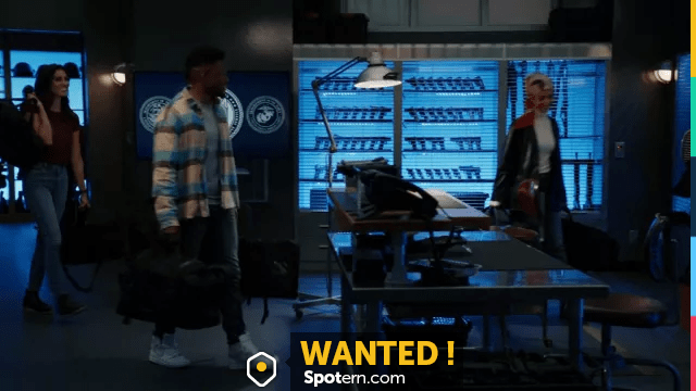 Nike Hi Top sneakers in white worn by Devin Roundtree (Caleb Castille) as seen in NCIS: Los ...