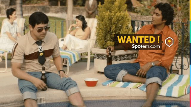 Orange Printed Button Down Shirt worn by Rafa Caro (Tenoch Huerta) in ...