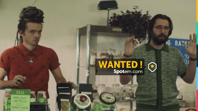 Green short sleeve polo sweater worn by Bodhi (Martin Starr) as seen in ...