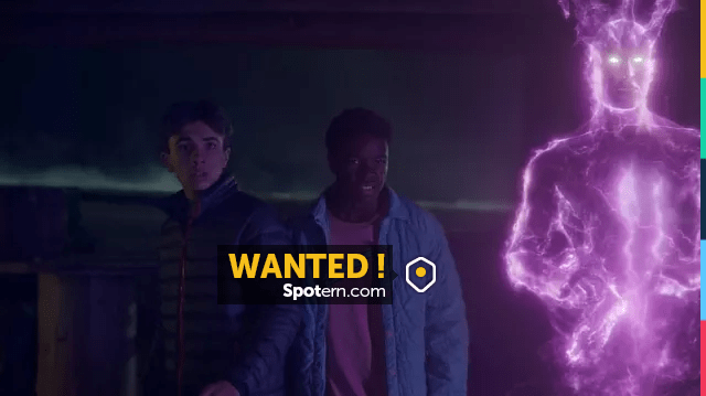 Blue quilted jacket worn by Jakeem Williams (Alkoya Brunson) as seen in ...