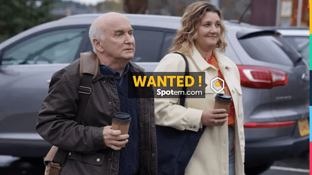 White ivory overshirt jacket worn by Claire Muncy (Meredith Holzman) as ...