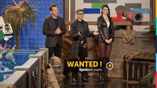 Leather boots worn by Amy Corbett as seen in LEGO Masters TV show ...