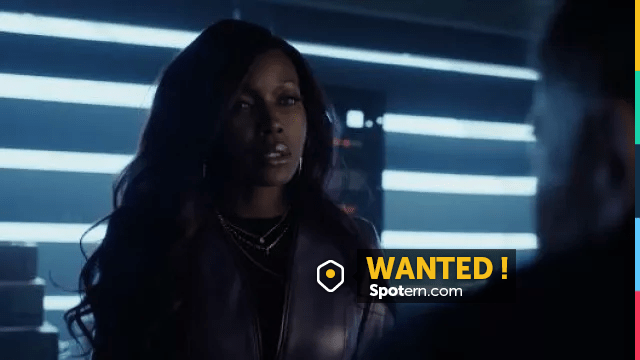Purple leather jacket worn by Kory Anders (Anna Diop) as seen in Titans ...