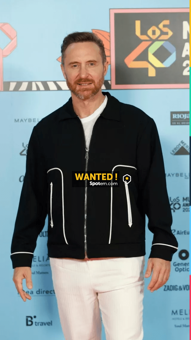 The jacket worn by David Guetta at the Los40 Music Awards ceremony in ...