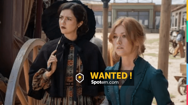 Printed dress worn by Kate (Katie Findlay) as seen in Walker ...