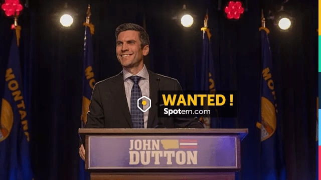 Checkered blue tie worn by Jamie Dutton (Wes Bentley) as seen in ...