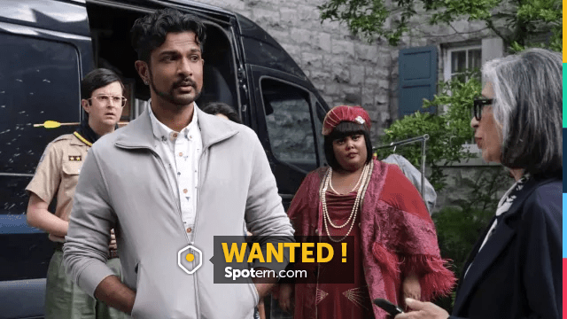 Grey Zip Jacket worn by Jay Arondekar (Utkarsh Ambudkar) as seen in Ghosts outfits (Season 2 ...
