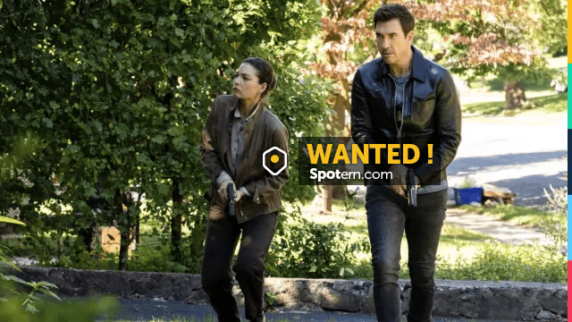 Brown leather jacket worn by Special Agent Kristin Gaines (Alexa ...