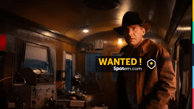 Leather coat worn by Indiana Jones (Harrison Ford) as seen in Indiana ...