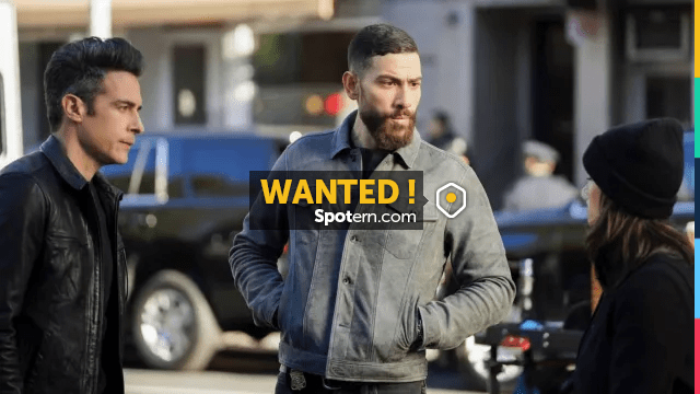 Grey leather jacket worn by Special Agent Omar Adom 'OA' Zidan (Zeeko ...