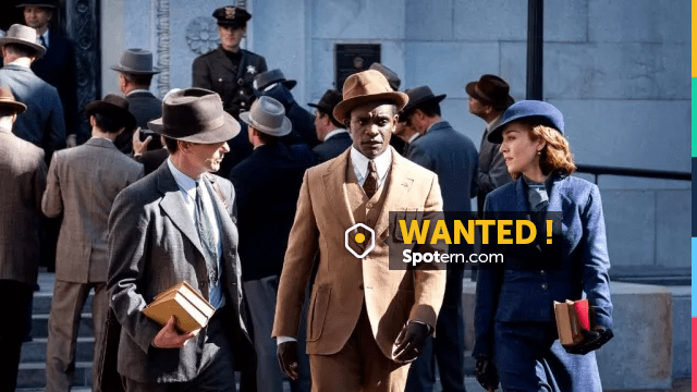 3 pieces suit worn by Paul Drake (Chris Chalk) as seen in Perry Mason ...
