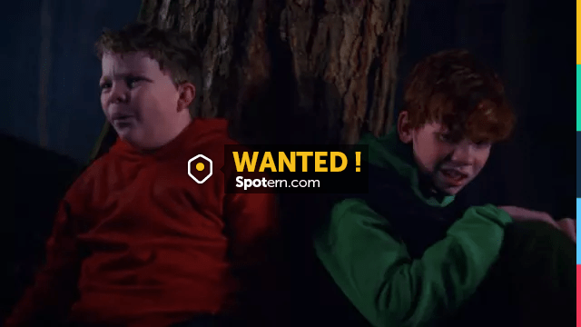 Red hoodie worn by Jack (Asher Grayson) as seen in Kids vs. Aliens ...