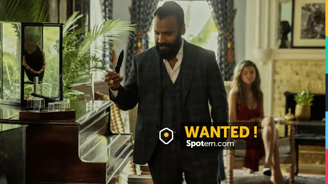 Plaid 3 Pieces suit worn by Carlos Singh (Andy McQueen) as seen in ...