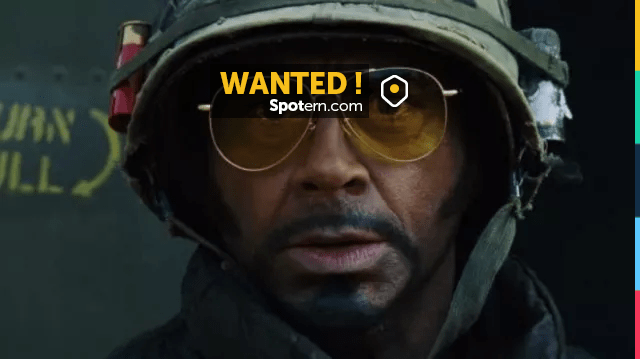 Yellow aviator sunglasses worn by Kirk Lazarus (Robert Downey Jr.) as ...
