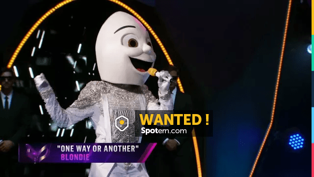 Egg costume cosplay worn by Johnny Weir as seen in The Masked Singer US ...