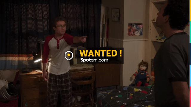 White and red raglan tee worn by Adam Goldberg (Sean Giambrone) as seen ...