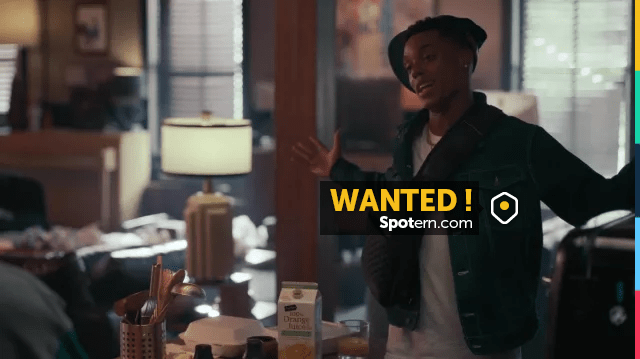 Denim jacket worn by Will Smith (Jabari Banks) as seen in Bel-Air ...
