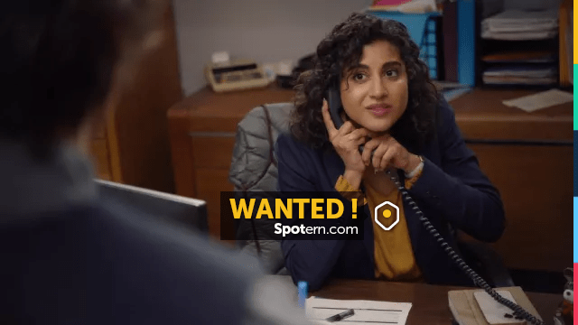 Mustard yellow blouse worn by Emily Price (Vella Lovell) as seen in ...