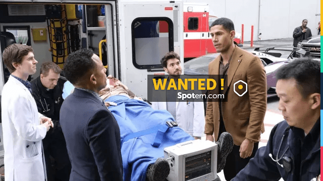 Brown blazer jacket worn by Dr. Jared Kalu (Chuku Modu) as seen in The ...