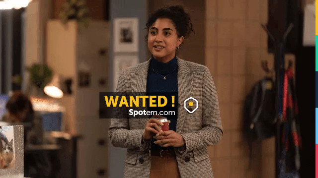 Checkered blazer jacket worn by Emily Price (Vella Lovell) as seen in ...