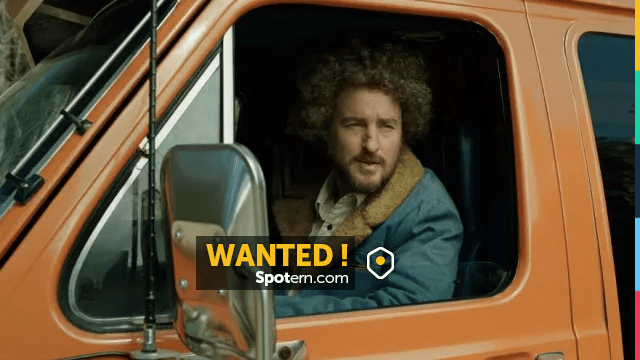 Fur collar denim jacket worn by Carl Nargle (Owen Wilson) as seen in ...