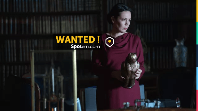 Red dress worn by Special Agent Sonya Falsworth (Olivia Colman) as seen ...