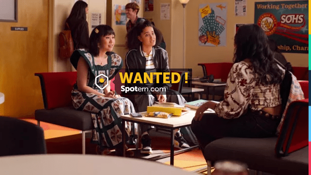 Printed long dress worn by Eleanor Wong (Ramona Young) as seen in Never ...